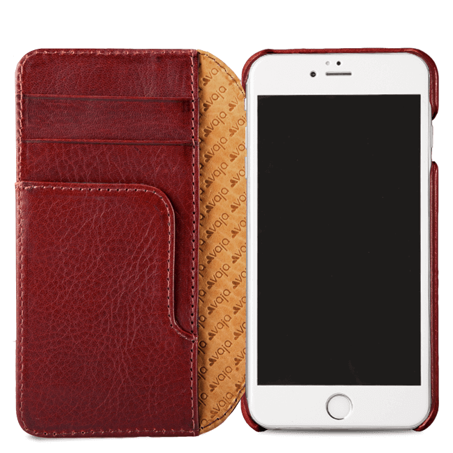 Wallet leather case for iPhone 7 with slots for 4 CC and Folded bills ...